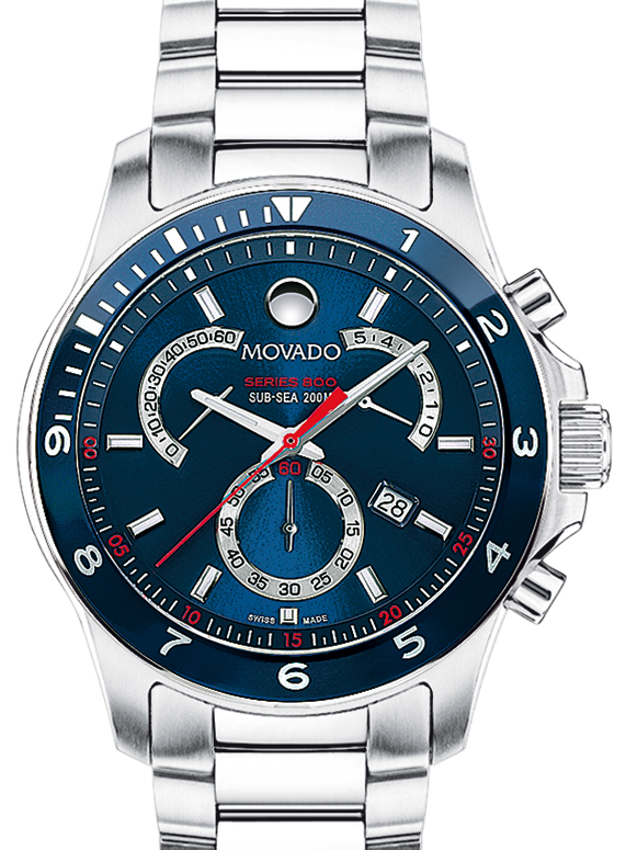 Movado Series 800 Sub-Sea Retrograde Chronograph watch, pictures ...
