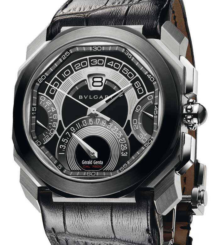 Bvlgari Gerald Génta Octo Chronographe Quadri Retro watch, pictures, reviews, watch prices
