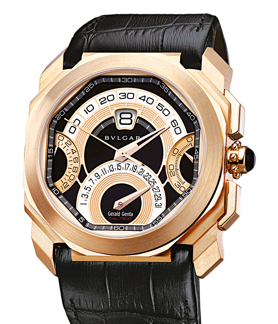 Bvlgari Gerald Génta Octo Chronographe Quadri-Retro watch, pictures, reviews, watch prices